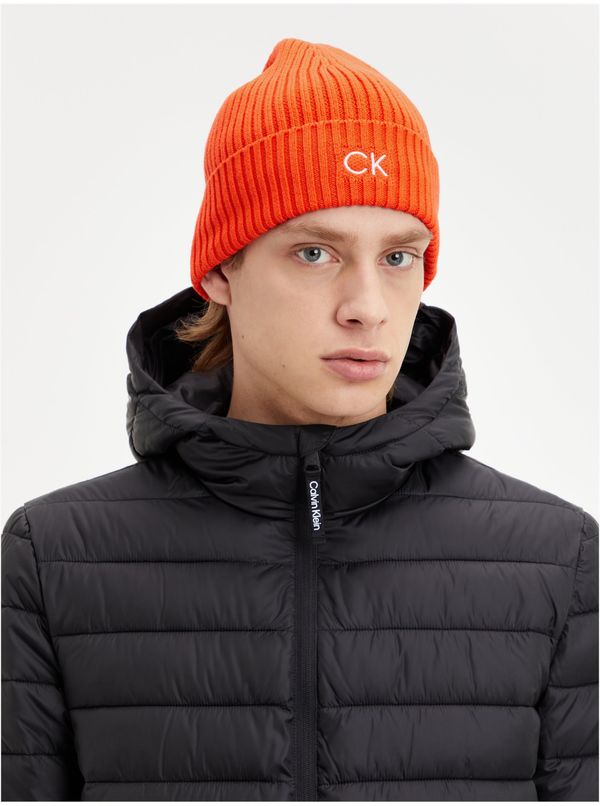 ORANGE MEN'S CAP CALVIN KLEIN - MEN'S