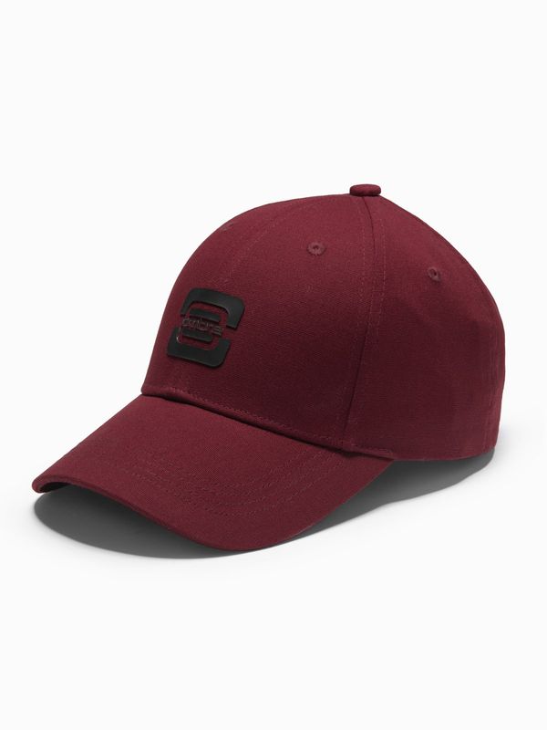 OMBRE MEN'S BASEBALL CAP WITH LOGO - MAROON
