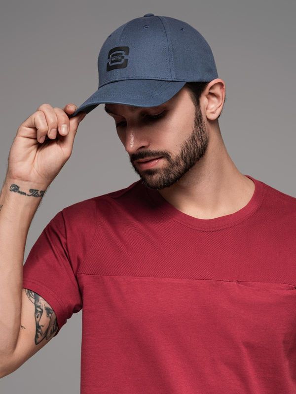 OMBRE MEN'S LOGO BASEBALL CAP - NAVY BLUE