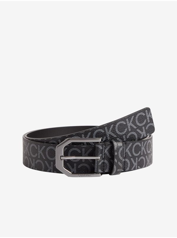 BLACK MEN'S PATTERNED WAIST CALVIN KLEIN JEANS - MEN