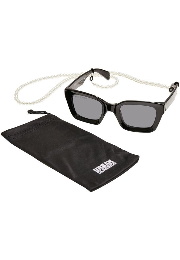 SUNGLASSES POROS WITH CHAIN BLACK/BLACK
