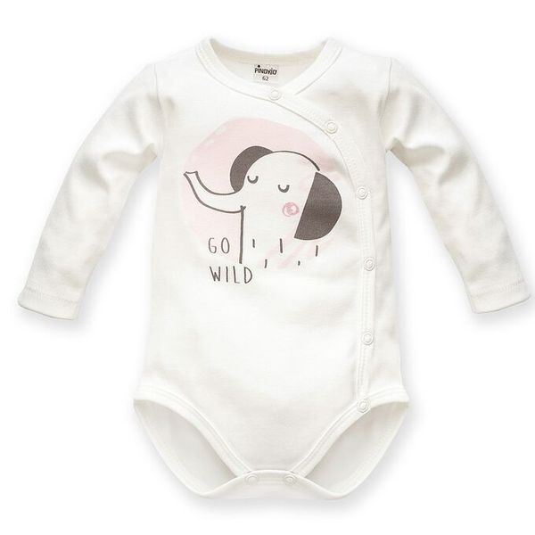 PINOKIO KIDS'S WILD ANIMALS BUTTONED LONGSLEEVE BODYSUIT