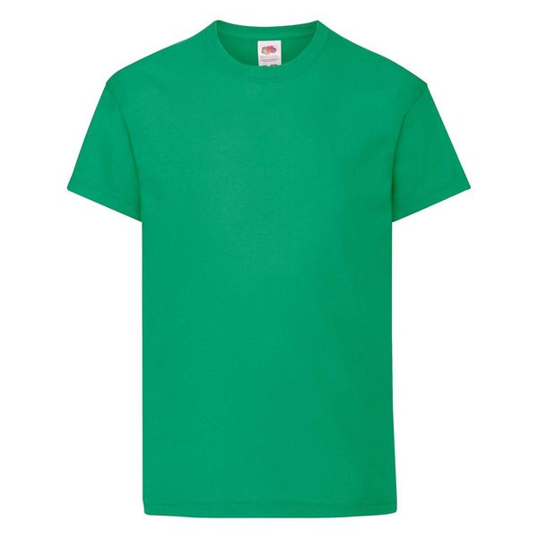 GREEN T-SHIRT FOR CHILDREN ORIGINAL FRUIT OF THE LOOM