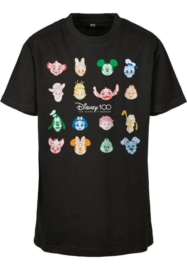 DISNEY 100 FACES TEE KIDS T-SHIRT BLACK