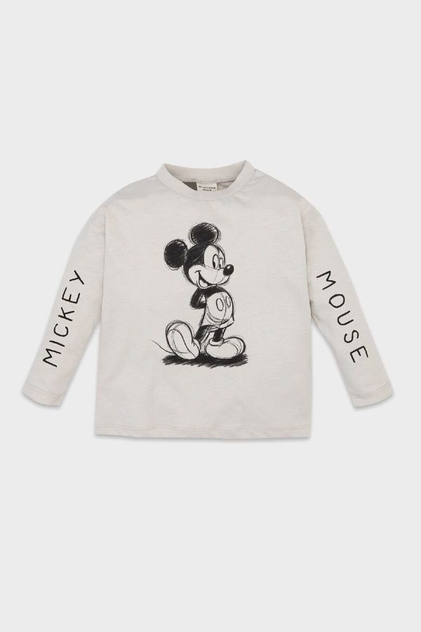 DEFACTO BABY BOY DISNEY MICKEY & MINNIE CREW NECK LONG SLEEVE T-SHIRT
