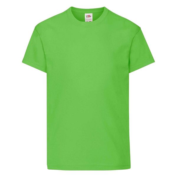 GREEN T-SHIRT FOR CHILDREN ORIGINAL FRUIT OF THE LOOM