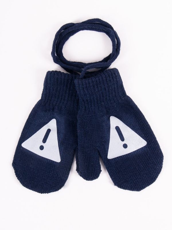 YOCLUB KIDS'S GLOVES RED-0236C-AA10-003 NAVY BLUE
