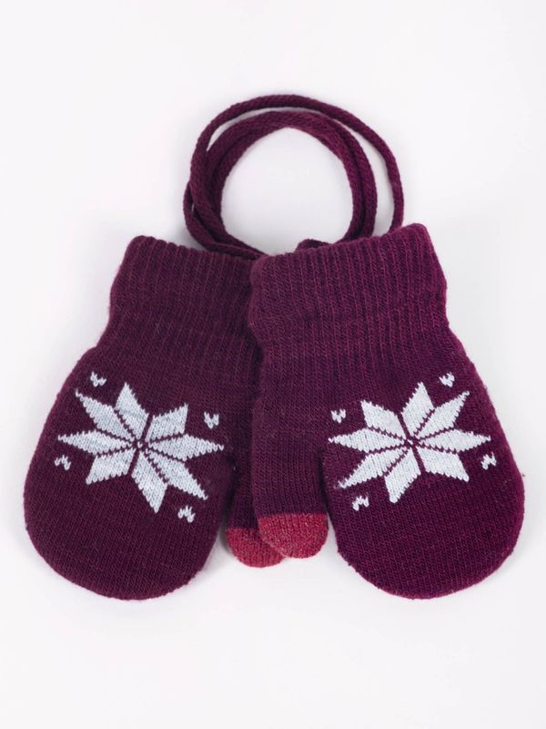 YOCLUB KIDS'S BOYS' 1-FINGER MITTENS TOUCHSCREEN GLOVES RED-0020C-AA1C-002