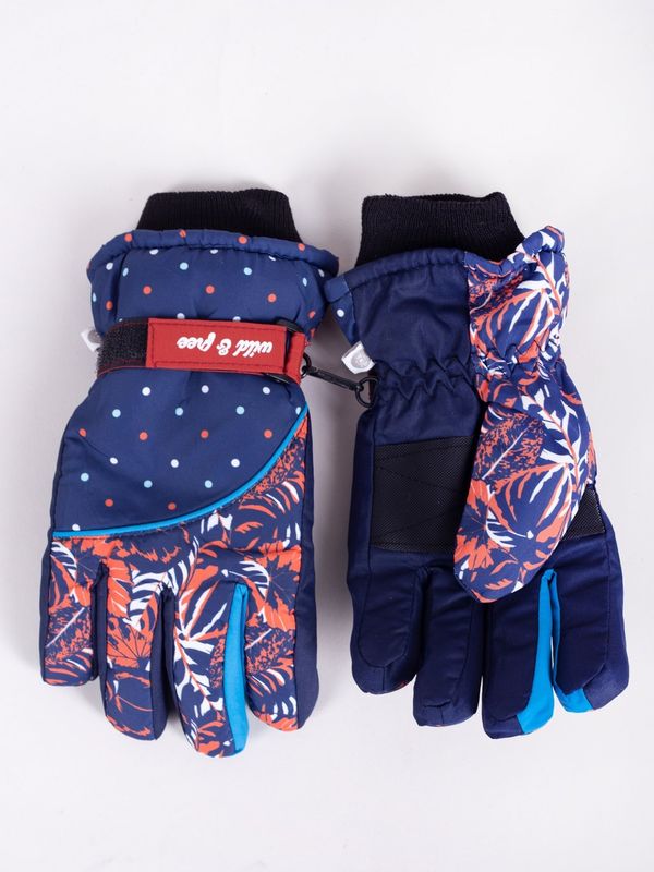 YOCLUB KIDS'S CHILDREN'S WINTER SKI GLOVES REN-0242G-A150 NAVY BLUE