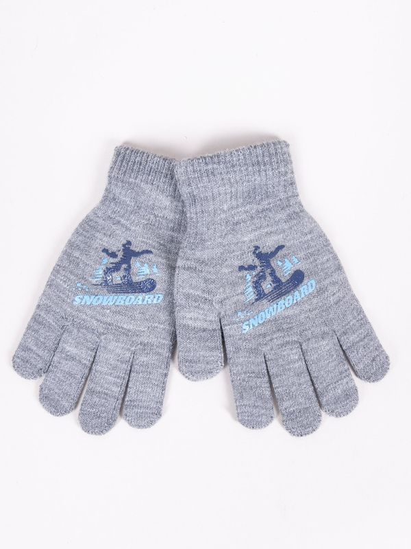 YOCLUB KIDS'S BOYS' FIVE-FINGER GLOVES RED-0012C-AA5A-009