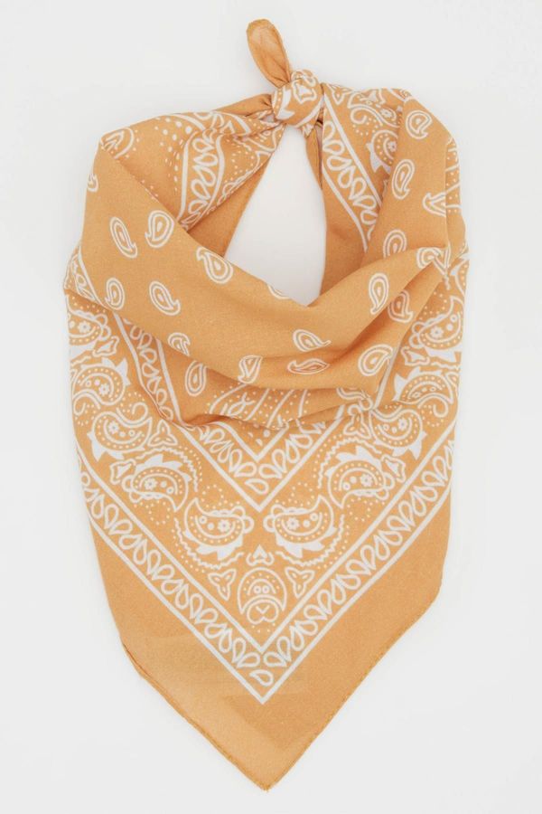 DEFACTO WOMEN'S PATTERNED COTTON BANDANA