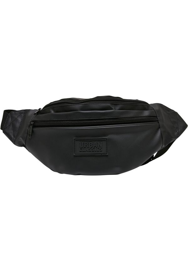 COATED BASIC SHOULDER BAG BLACK