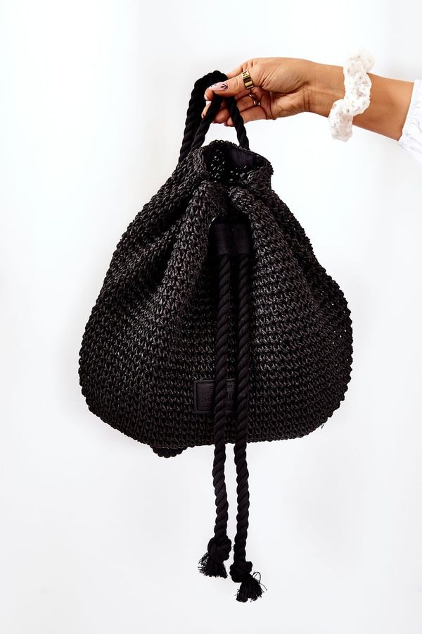 WOMEN'S BACKPACK IN BAGGY BIG STAR DESIGN - BLACK
