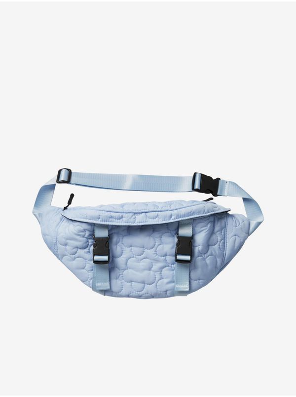 LIGHT BLUE WOMEN'S QUILTED WAIST BAG PIECES BIANCA - WOMEN