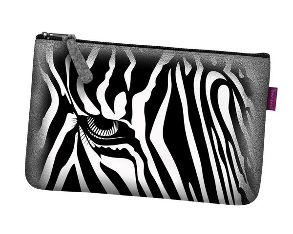BERTONI UNISEX'S POCKET COSMETIC BAG ZEBRA