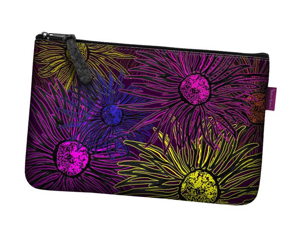 BERTONI UNISEX'S POCKET COSMETIC BAG DAISY NIGHT