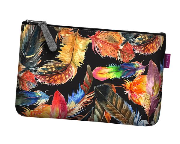 BERTONI UNISEX'S POCKET COSMETIC BAG PLUME