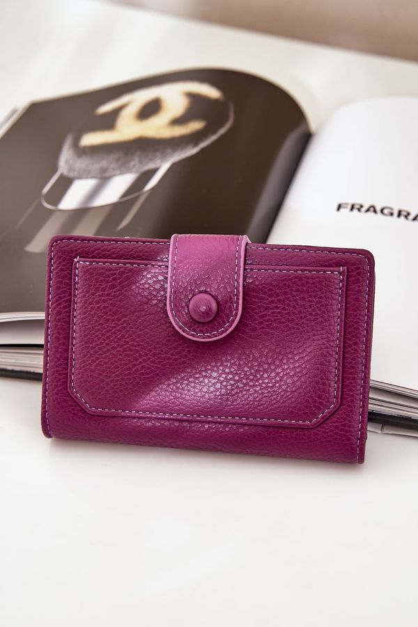 MARKA NIEZDEFINIOWANA WOMEN'S WALLET MADE OF ECO LEATHER PURPLE ISAMILLE