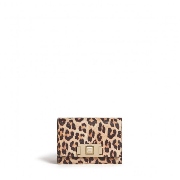 PEŇAŽENKA - FURLA MIMI M COMPACT WALLET - ARES ST. LEOPARDO MINI PATTERNED