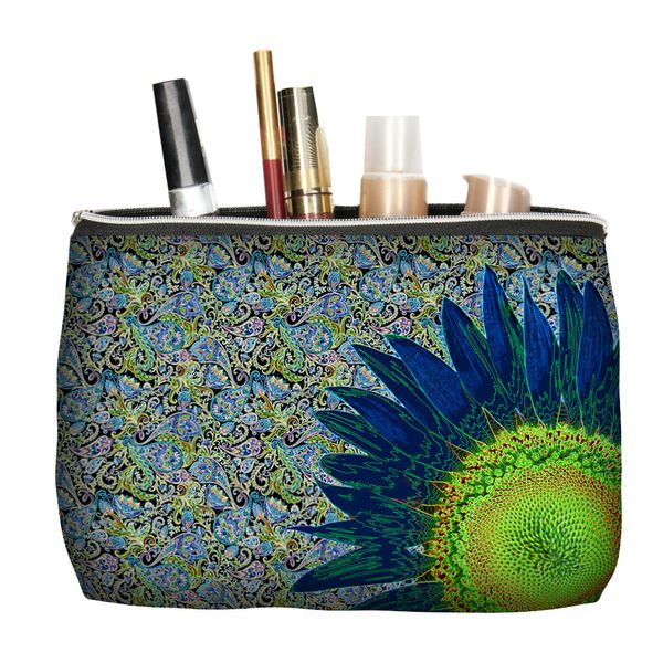 BERTONI UNISEX'S COSMETIC BAG SOLO BLUE FLOWER