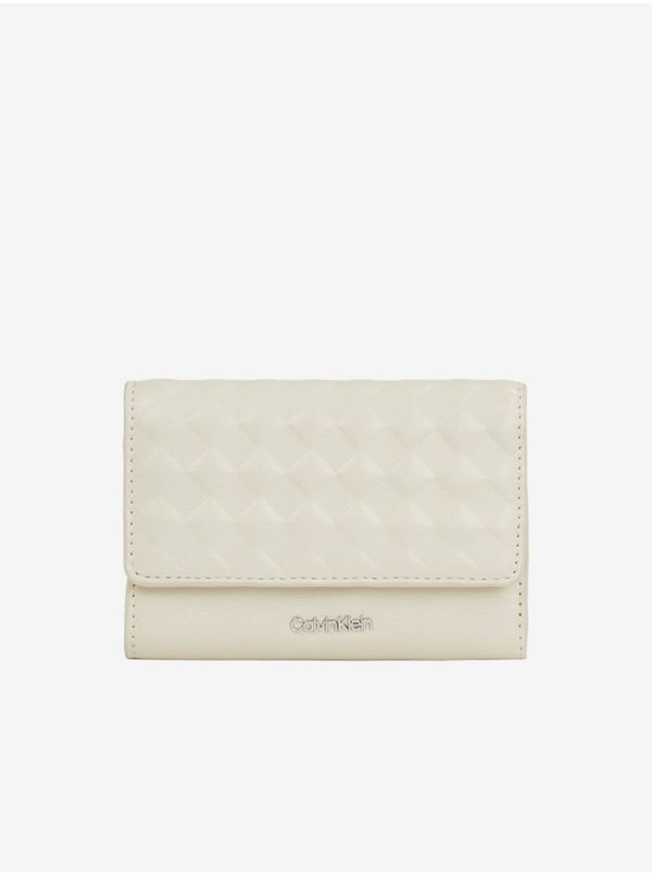 CREAM WOMEN'S WALLET CALVIN KLEIN - WOMEN'S