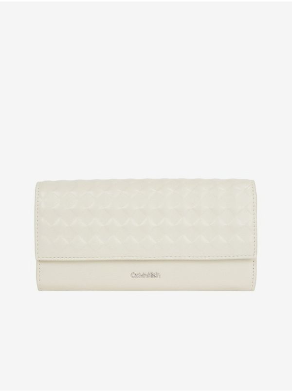 CREAM WOMEN'S WALLET CALVIN KLEIN - WOMEN'S