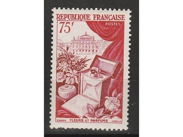 Francuska, France - Flowers and Perfumes - 1954 - MH