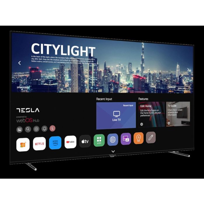 Televizor TESLA 75E645BUW/LED/75"/UHD/webOS/crna/frameless