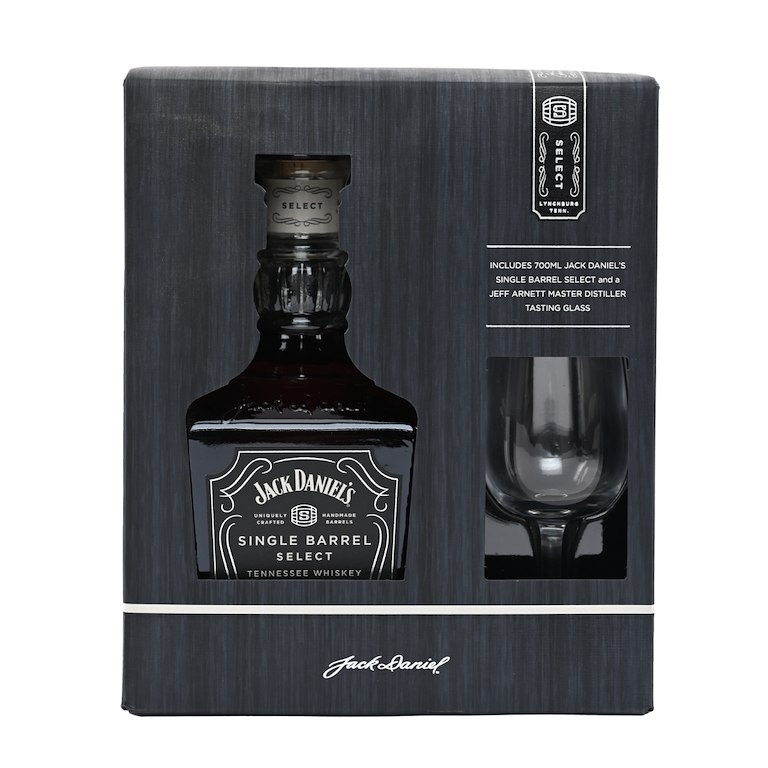 Jack Daniels Single Barrel 0.7L + Glass