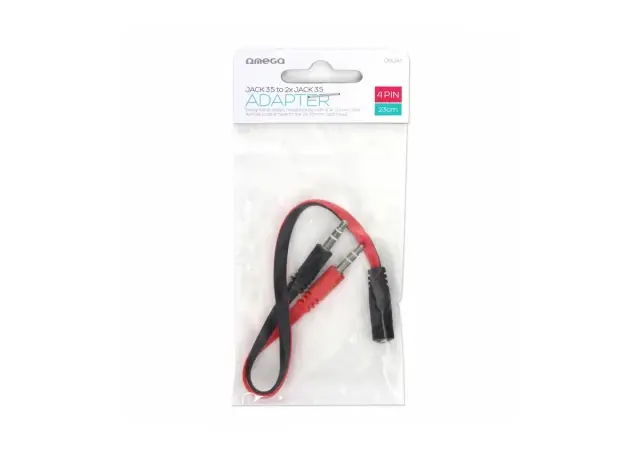 PLATINET Adapter Omega OMJA1 3.5-2x jack 3.5