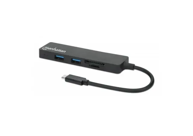 MAMHATTAN USB-C HUB 3port 164948 3.2 G1/5Gbps/CR/Crni