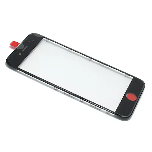 Staklo touch screen-a za Iphone 6G sa frejmom, Crno