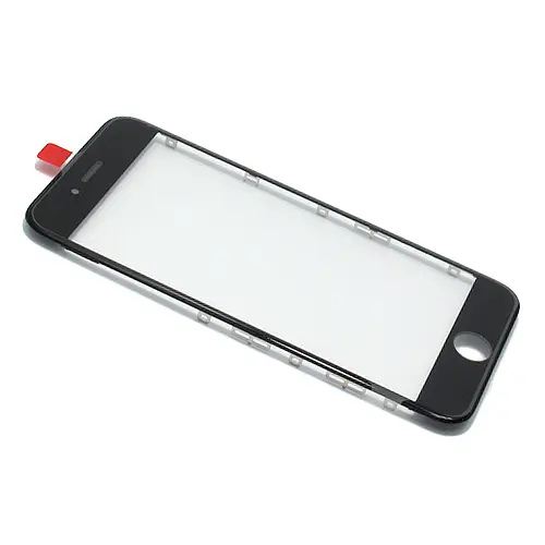 Staklo touch screen-a za Iphone 6S sa frejmom + oca, Crno