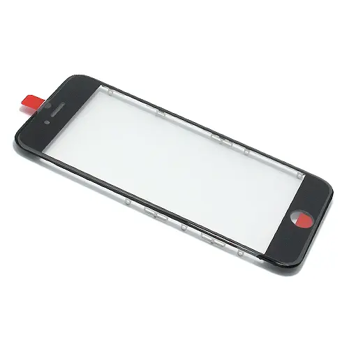 Staklo touch screen-a za Iphone 7 sa frejmom, Crno