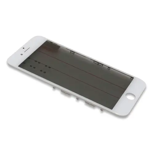 Staklo touch screen-a za Iphone 7 sa frejmom + oca i polaroid , Belo