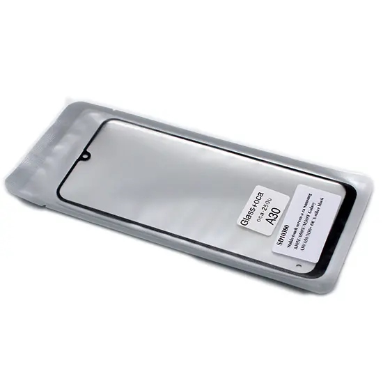 Staklo touch screen-a za Samsung A305F/A505F/M305F Galaxy A30/A50/M30+ OCA stiker, Crno
