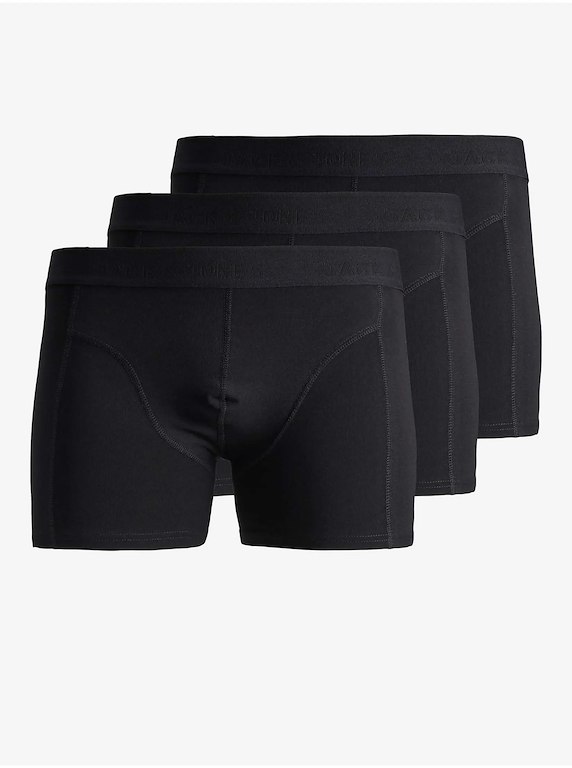 JACK & JONES Muške bokserice 3/1 crne