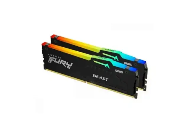 KINGSTON Memorija DDR5 64GB 2x32GB 6000MHz Fury Beast RGB KF560C30BBAK2-64