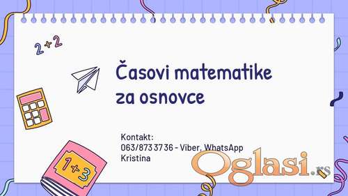 Casovi matematike za osnovce