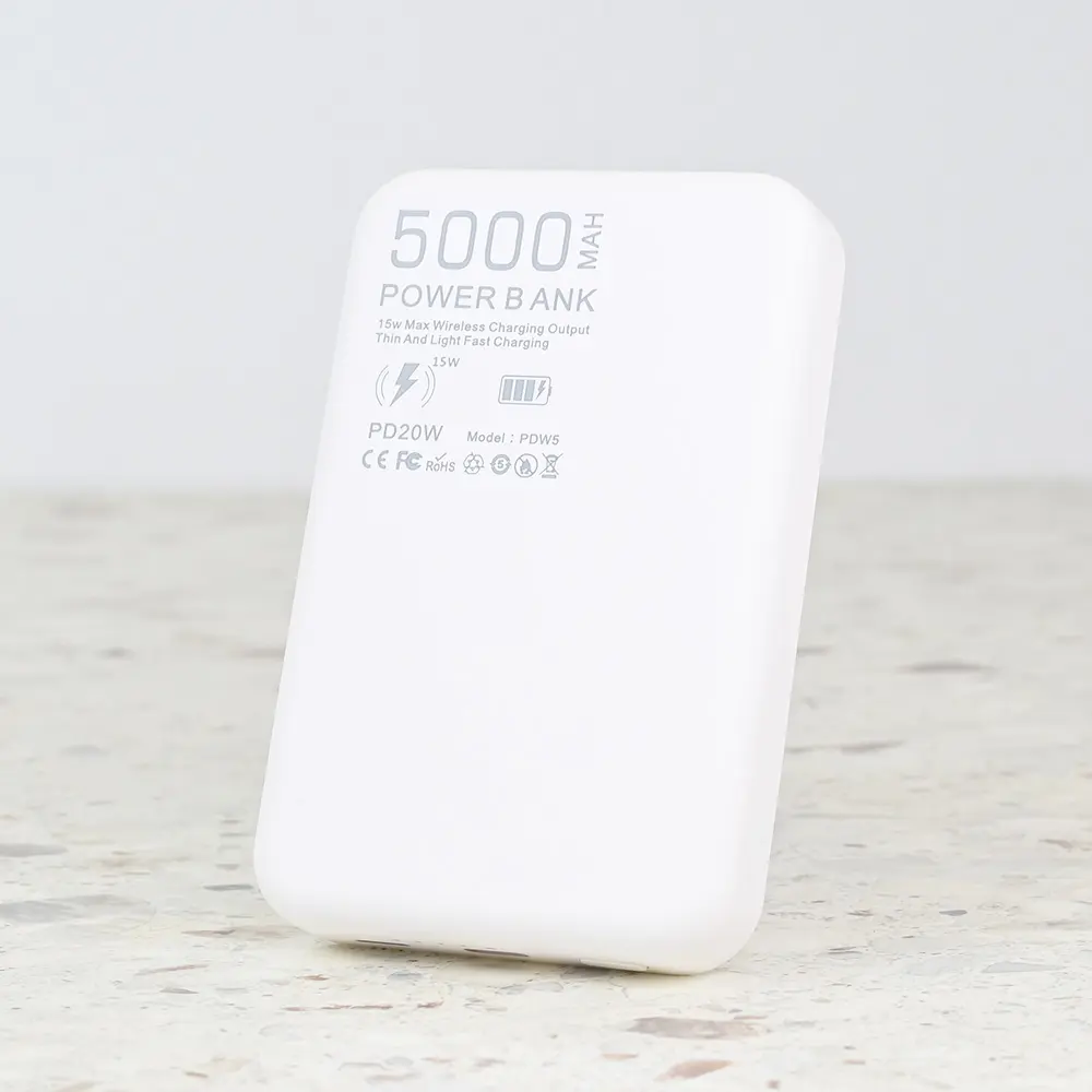 Ekserna baterija Magsafe PD W5 5000mAh , Bela