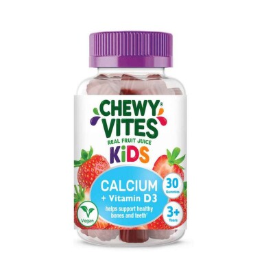 Chewy Vites Kids Calcium + Vitamin D3, 30 gumenih bombona