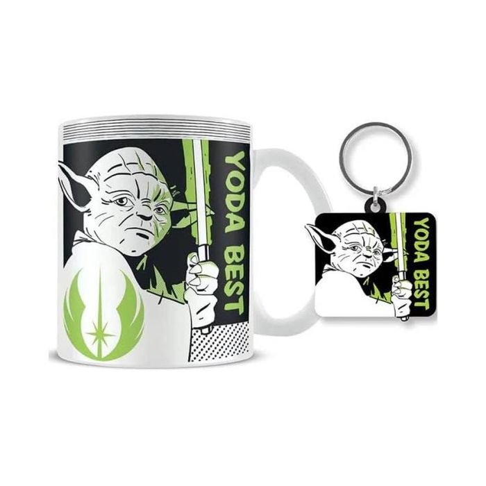 Poklon set Star Wars (Yoda Best) Mug & Keychain Set