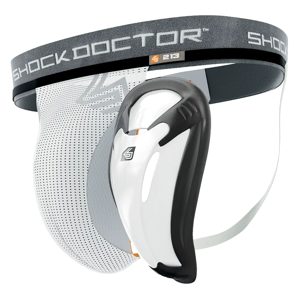 SHOCK DOCTOR Suspenzor sa Bio-flex čašicom, Sivo-crni
