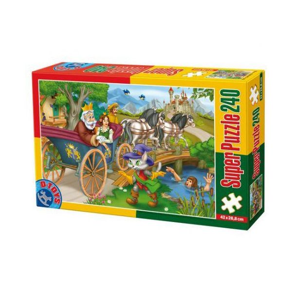 D-TOYS Puzzle Mačak u čizmama - 240 delova