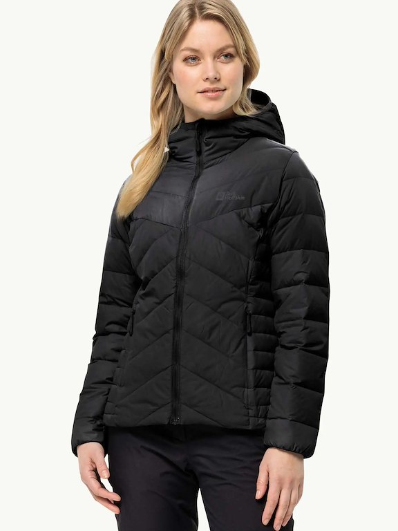 JACK WOLFSKIN Ženska jakna Tundra Down Hoody JW-1206642 crna