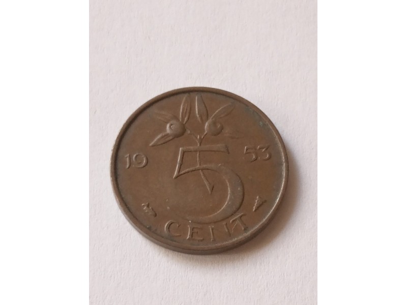 5 Cent 1953.g - Holandija -