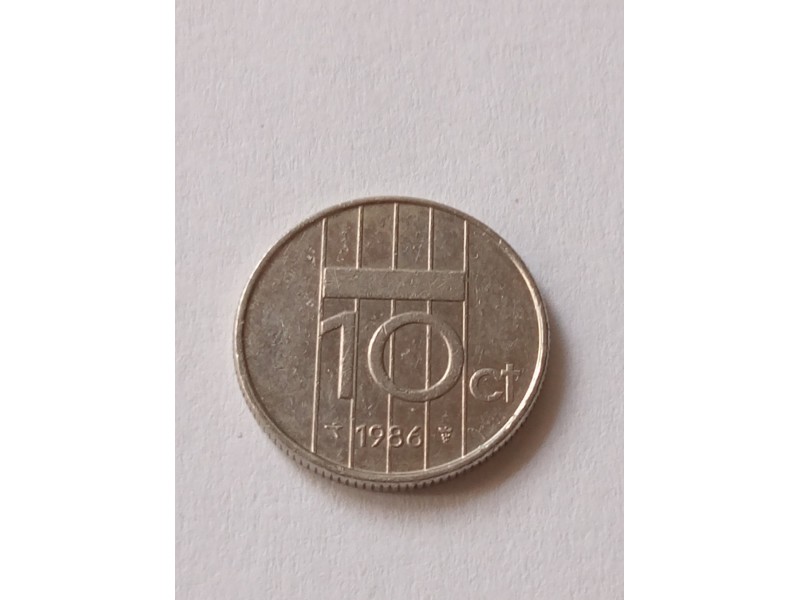 10 Cent 1986.g - Holandija -