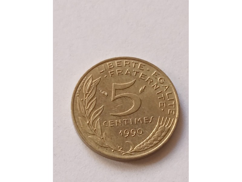 5 Centimes 1990.g - Francuska -