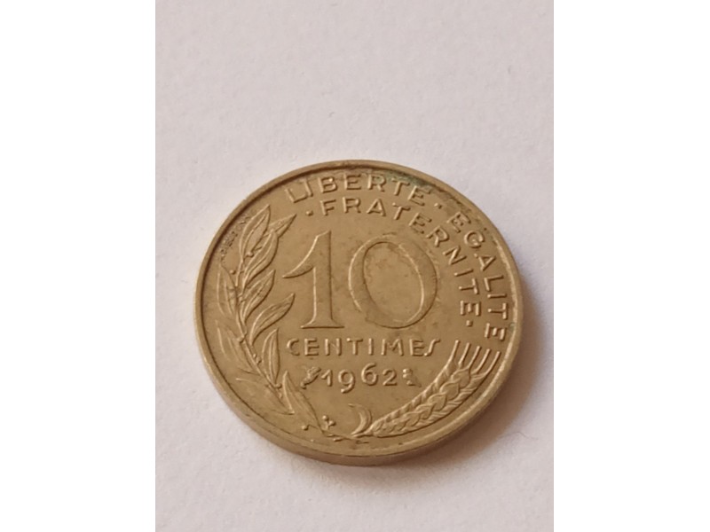 10 Centimes 1962.g - Francuska -