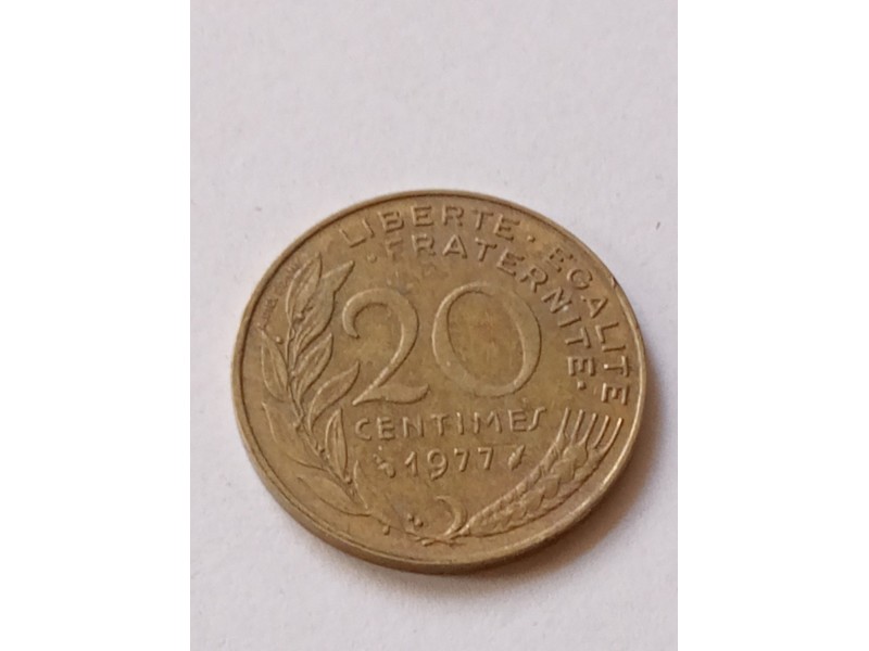 20 Centimes 1977.g - Francuska -